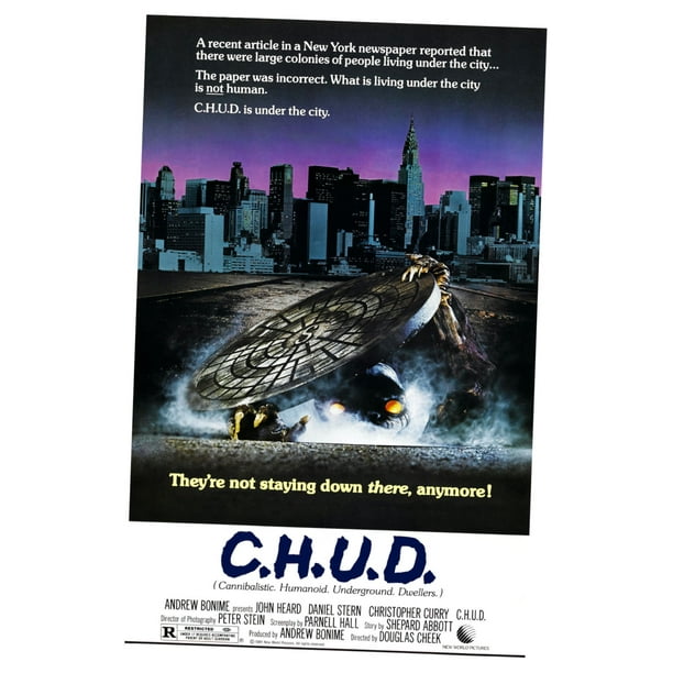 Chud C.H.U.D. Movie poster 12x16 Print on Metal Sign 12in x 16in Square ...