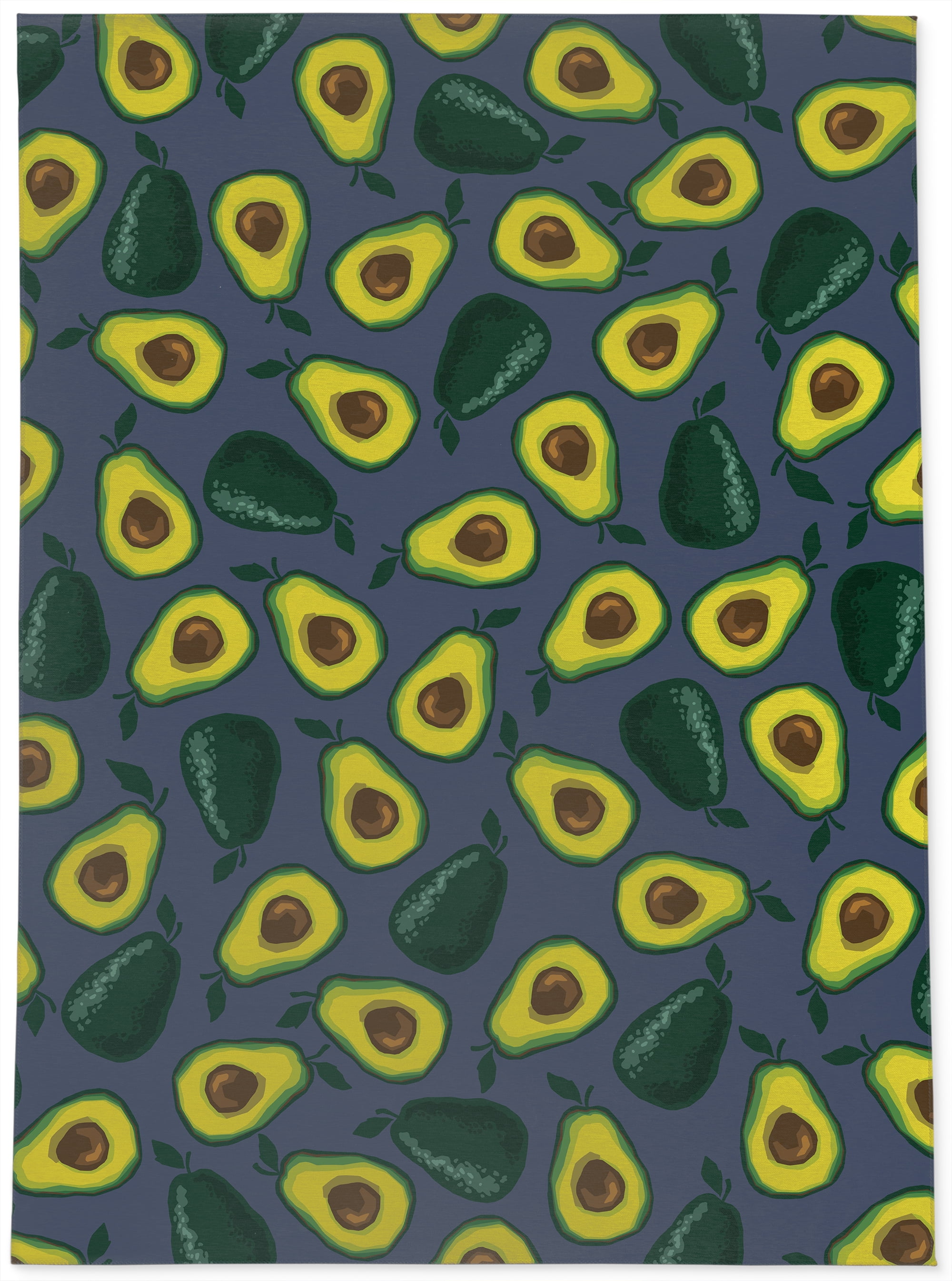 AVOCADO PARTY DARK BLUE Outdoor Rug By Kavka Designs - Walmart.com