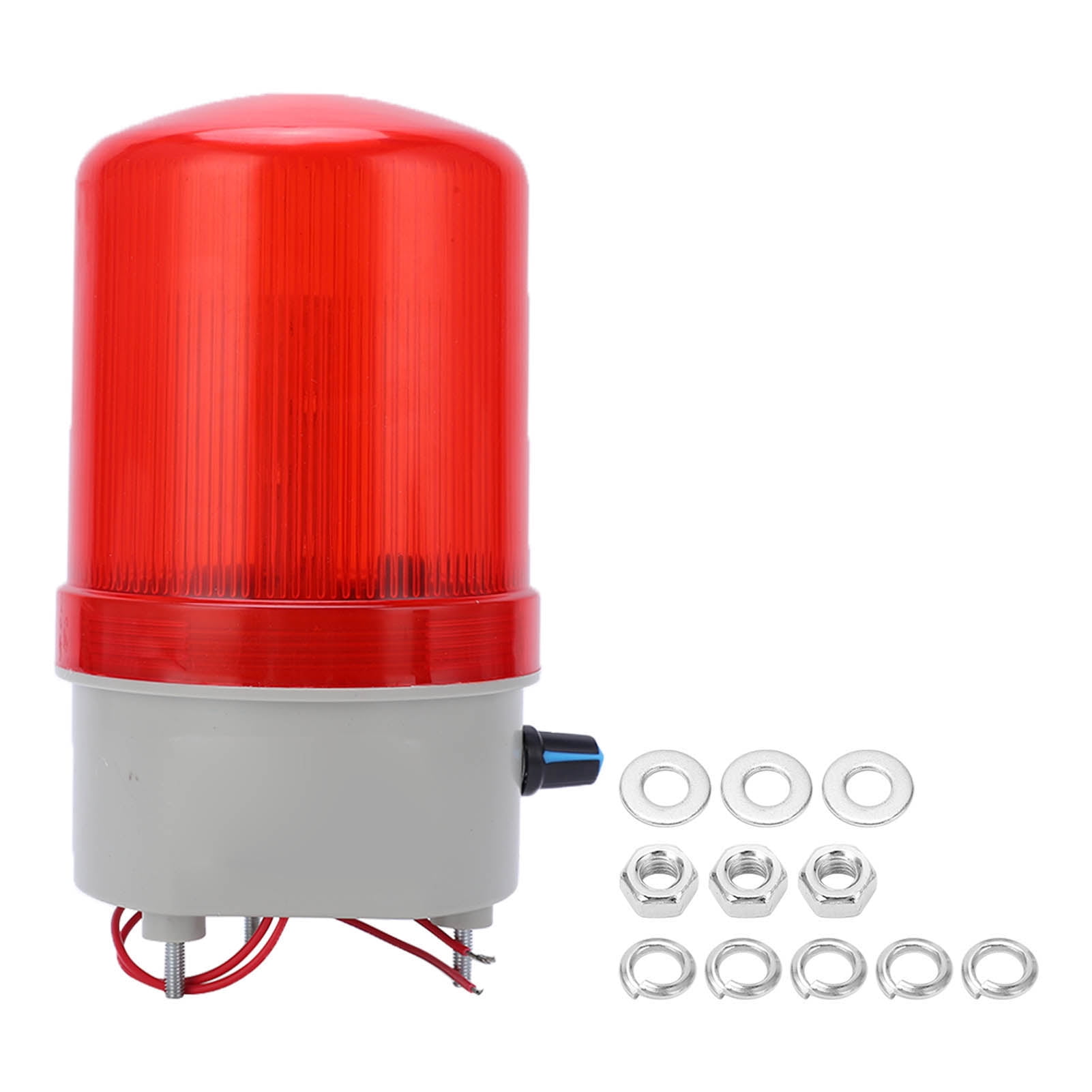 Red Rotary Warning Lamp High Brightness Adjustable Sound Light Alarm ...