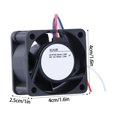 4x4x2.5 Coolers Fan 414JR 4x4x2.5 40mm 24V 35mA 2.3W 3Pin Cooling Fan ...