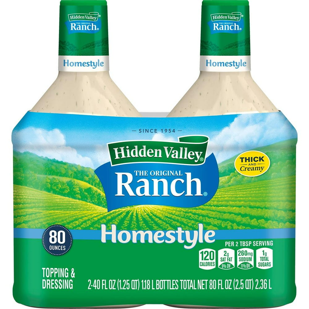 Hidden Valley Original Ranch Homestyle Salad Dressing, 2 pk./40 oz ...