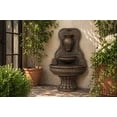 Solid Rock Stoneworks Olive Jar Wall Fountain - 55" Tall - Espresso ...