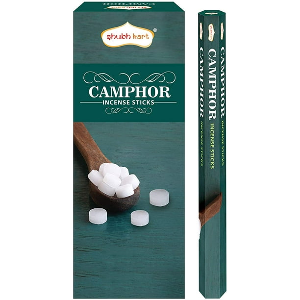 Shubhkart Pack of 6 camphor Incense Stick Set, 120 Sticks - Walmart.com