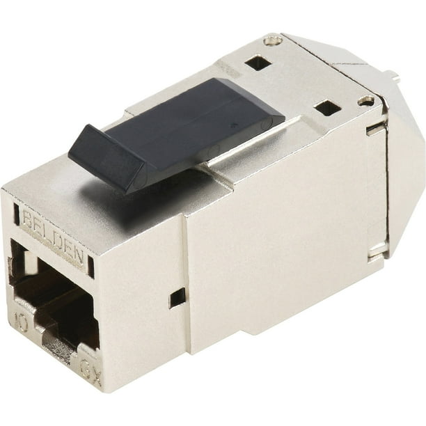 Belden RVAMJKSME-B24 Shielded Cat6A REVConnect Modular Jack, RJ45, 10GX ...
