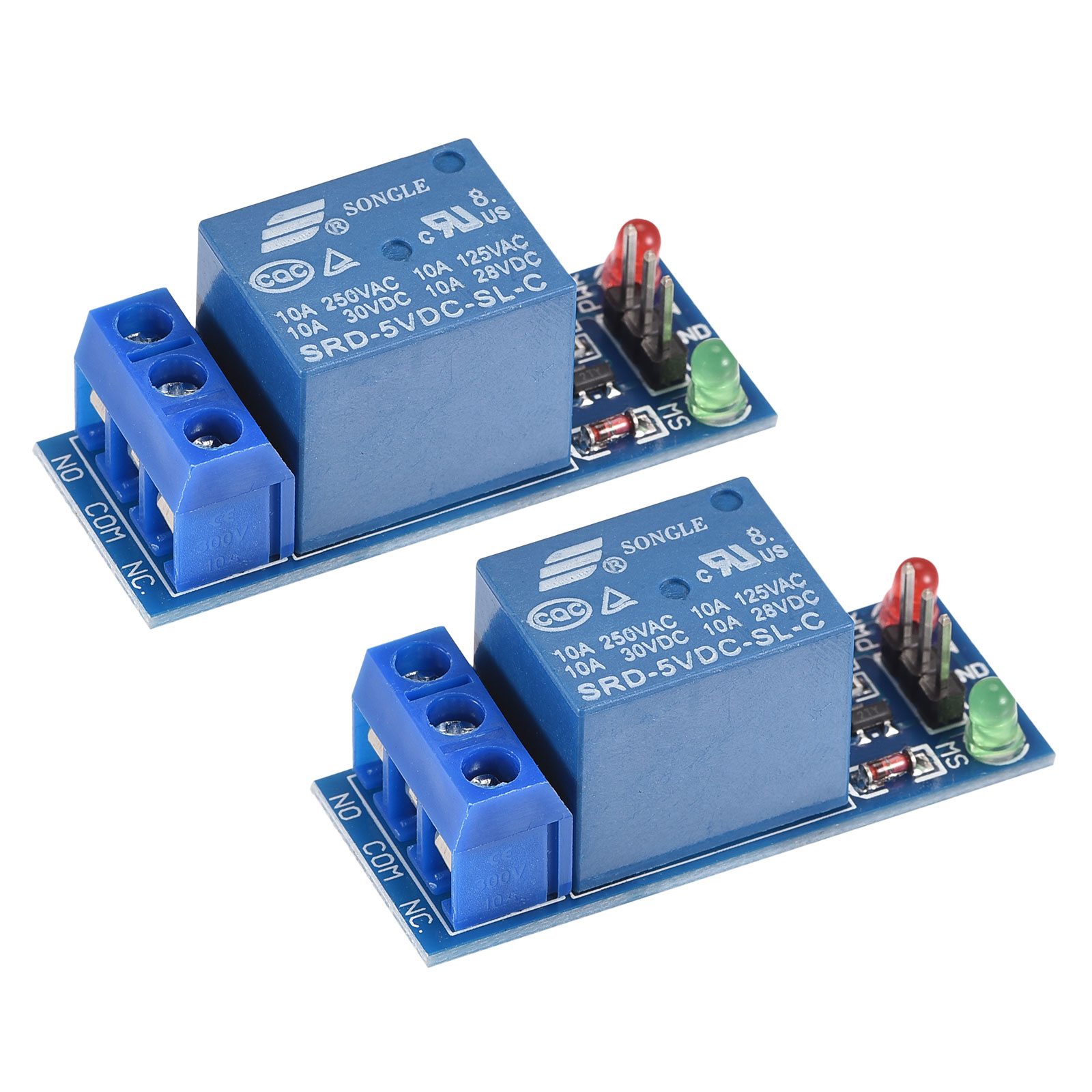 Uxcell Relay Module 1 Channel 5V Low Level Trigger Module Blue Relay ...