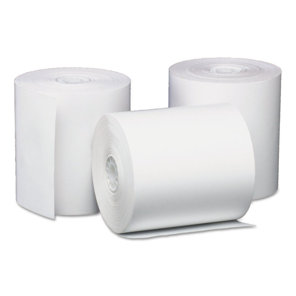 PM Company Direct Thermal Printing Thermal Paper Rolls, 3 1/8" x 110 ft ...