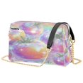 9.65"x3.35"x6.3"PU Leather Women Crossbody Purse, Waterproof Casual ...
