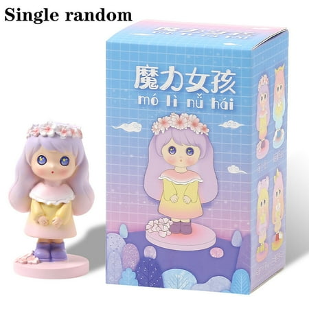 Resin Girl Statue Cute Lovely Mini Toy Figures Gift Collectibles Dolls ...