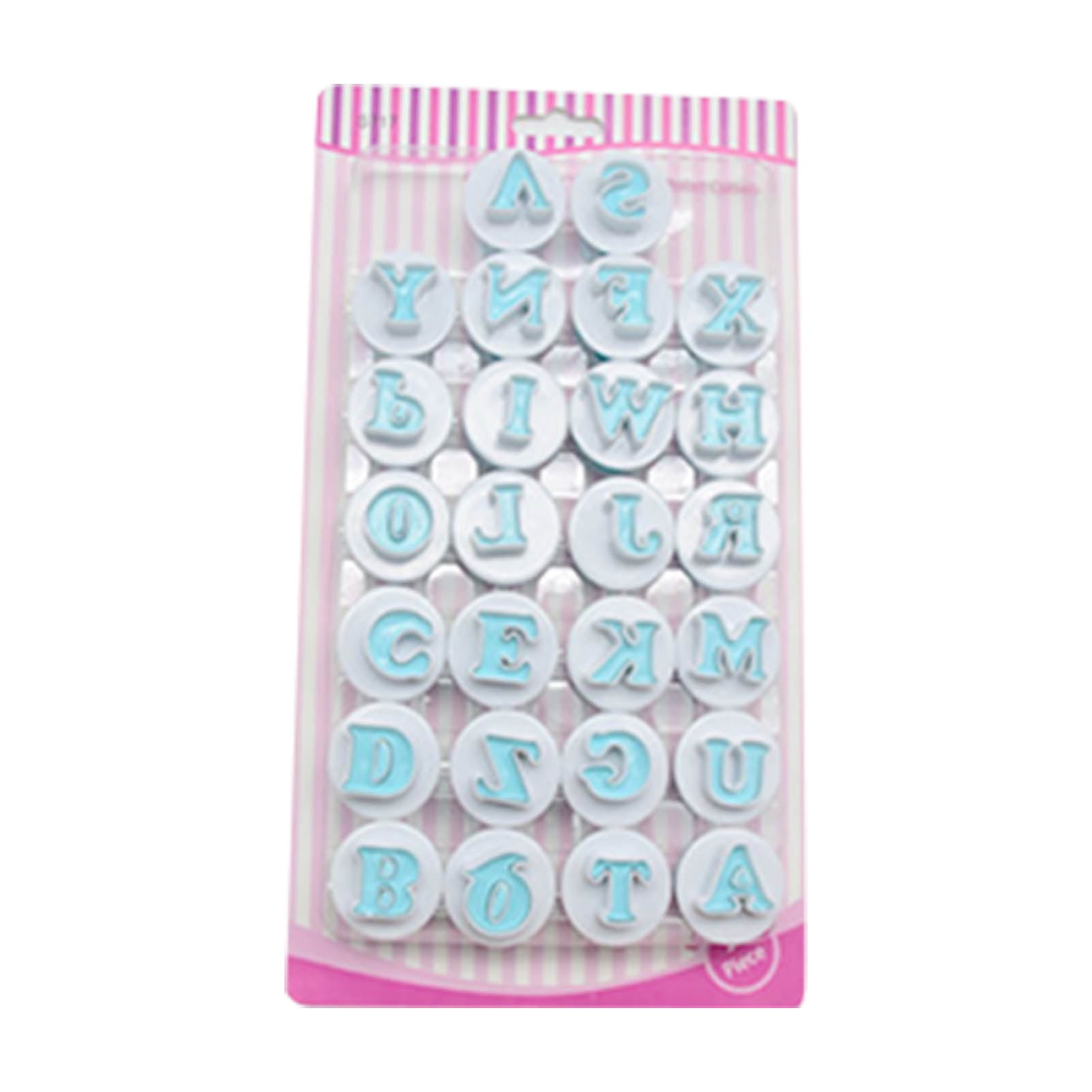 Moldes de chocolate, 26 piezas Moldes de fondant con letras y números ...