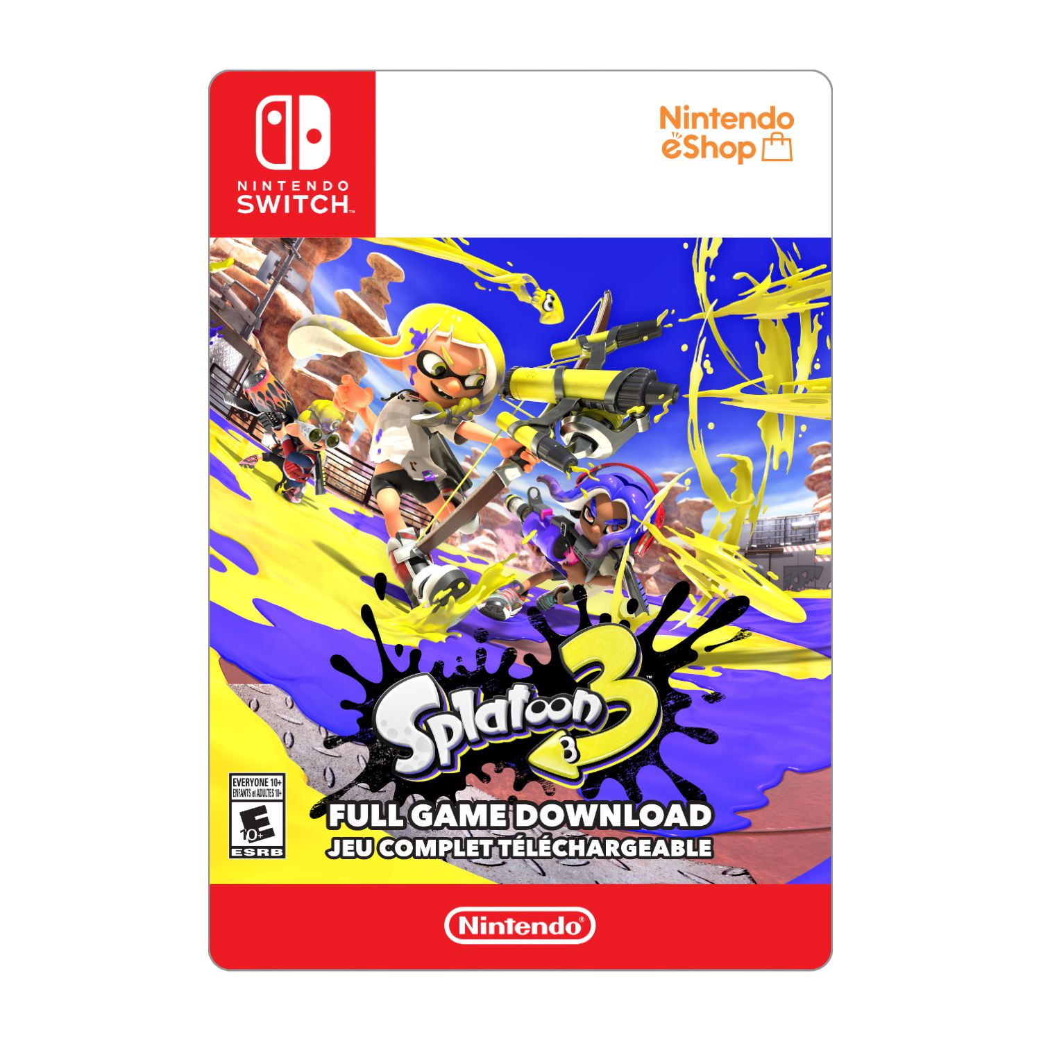 Click here for Nintendo Switch Splatoon 3 $79.99 (Digital Code) prices