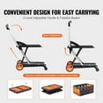 KFFKFF 198 lbs Multipurpose Functional Folding Cart Mobile Folding Cart ...
