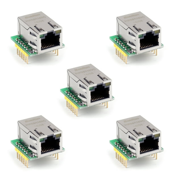 5Pcs HR961160C USR-ES1 W5500 Chip SPI to LAN/ Ethernet Converter TCP/IP Module - Walmart.ca