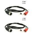 0.5M/1.5m 5 PIN DIN Male to 2RCA Male Video TV Lead Converter Cable ...