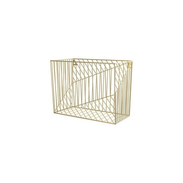 U Brands Wire Hanging File Folder Desk Organizer, Copper, 854U ...