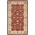 SAFAVIEH Chelsea Raeburn Traditional Wool Area Rug, Burgundy/Ivory, 6 ...