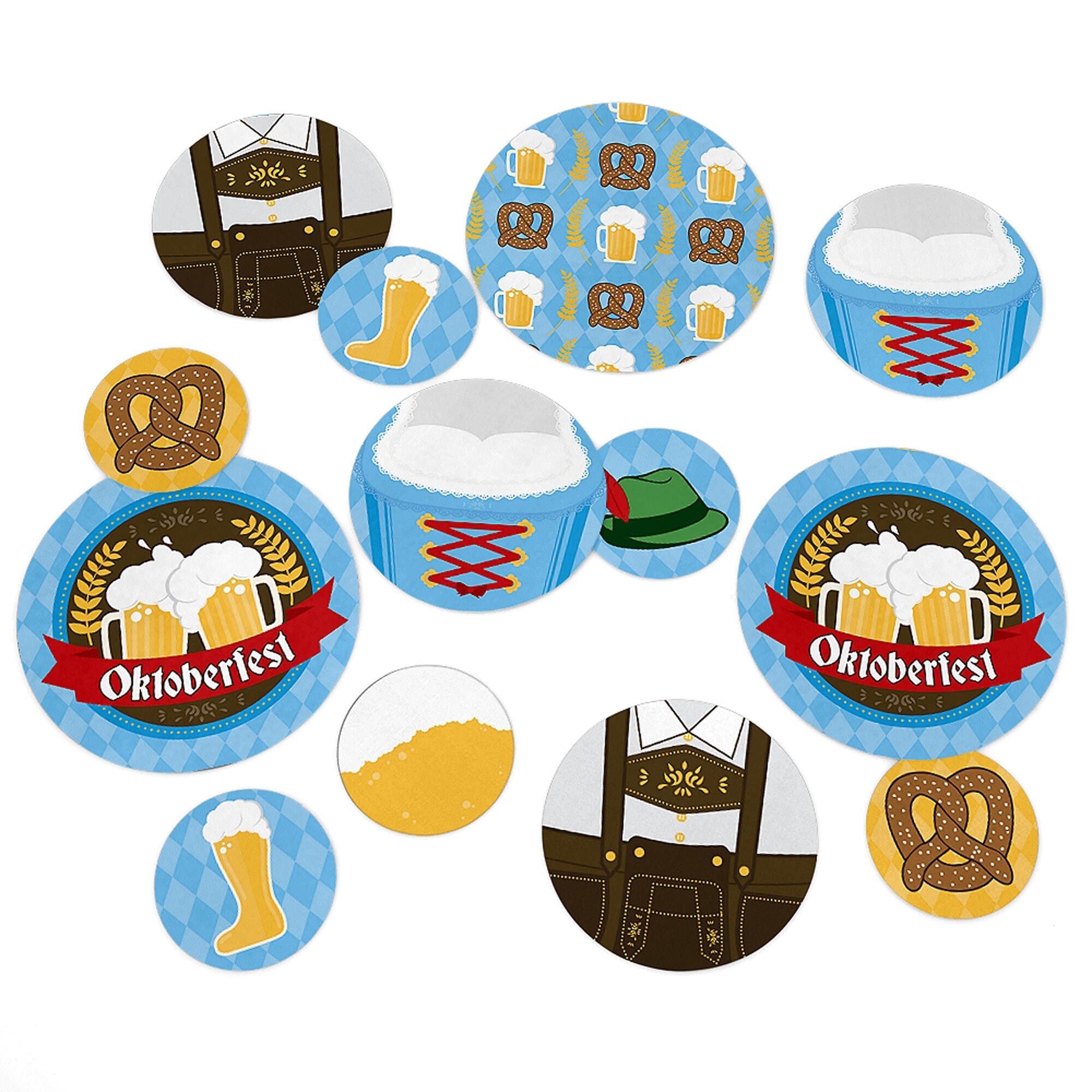 Big Dot of Happiness Oktoberfest - German Beer Festival Giant Circle ...