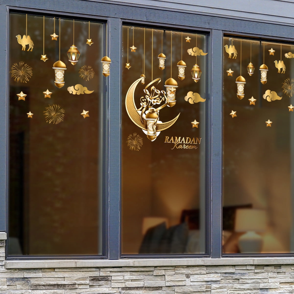 DagobertNiko Ramadan Window Stickers, Window Decoion Set, Eid Mubarak ...