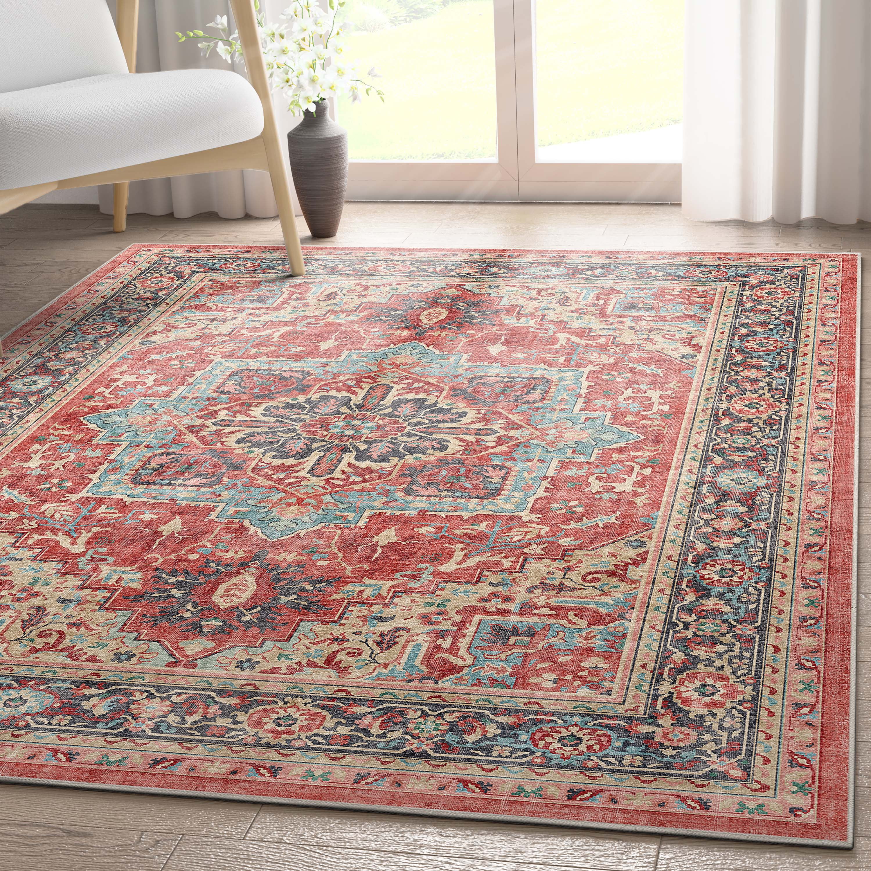 Well Woven Apollo Tirana Vintage Oriental Red Flatweave 3'3" x 5' Area ...