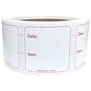 Writable Food Rotation Labels Prep Date Use by Permanment Adhesive 1 x ...