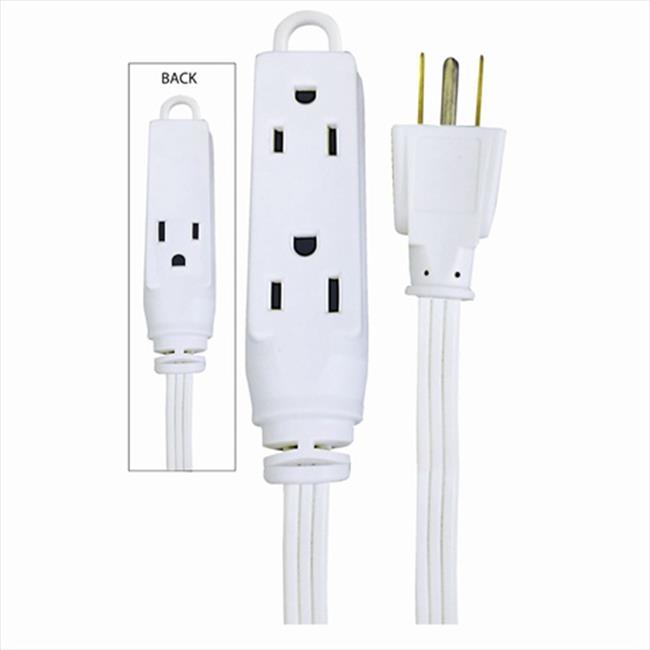 Voltec Industries 01-00013 8-Feet Triple Outlet Household Extension ...