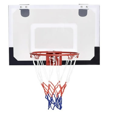 AND1 Over the Door Mini Basketball Hoop, 18"x12" Shatterproof Backboard ...