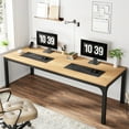 Tribesigns 78.7 inches Extra Long Computer Desk 2 Person, Extra Wide ...
