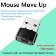 Mini USB Mouse Jiggler Automatic Mouse Movement Simulator ON/OFF Button ...