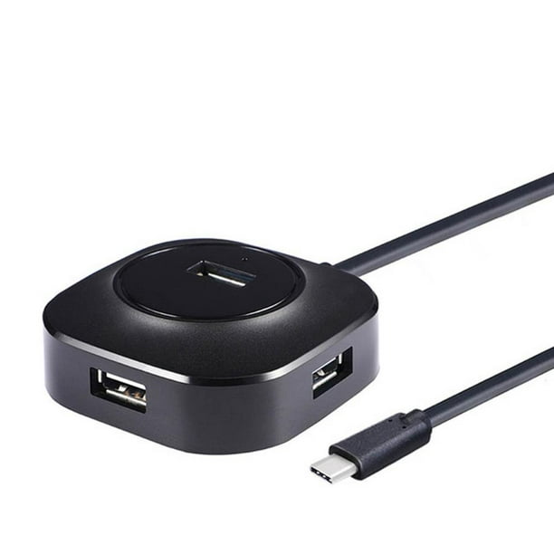 USB 2 0 Hub Splitter 4-Port Hub for PC Laptop High Speed Round Shape ...