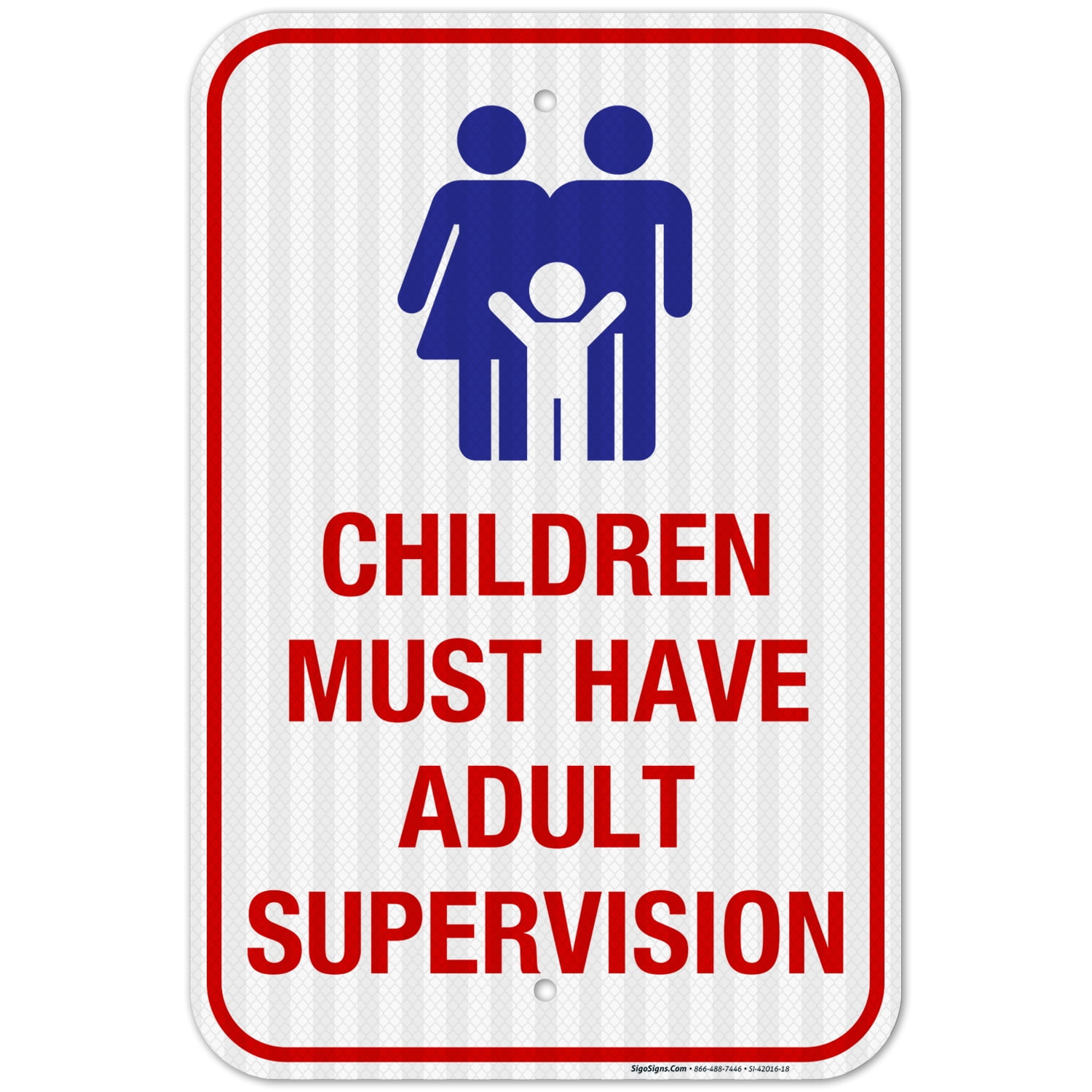 Pool Sign, Children Must Have Adult Supervision Sign, - Walmart.com