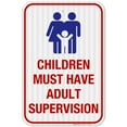 Pool Sign, Children Must Have Adult Supervision Sign, - Walmart.com