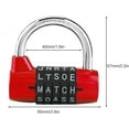 5 Digit Combination Lock, Padlock 5 Letter Word Lock, Outdoor ...