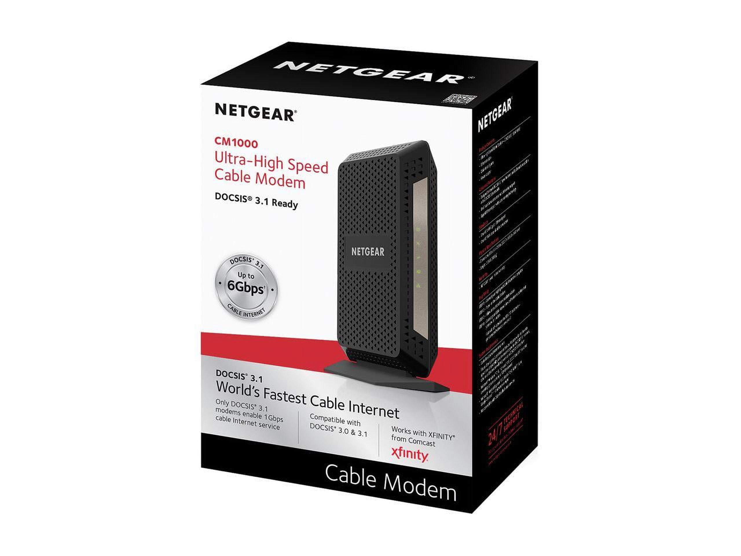 NETGEAR Ultra-High Speed Cable Modem DOCSIS® 3.1 for XFINITY® from ...