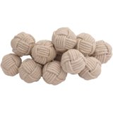 Rii Brand Cotton White Colored Rope Door Knobs Set of 12, 1.75 ...