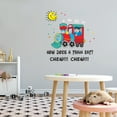 Cartoon Wall Decals for Boy's Bedroom - A Happy train that Loves to ...