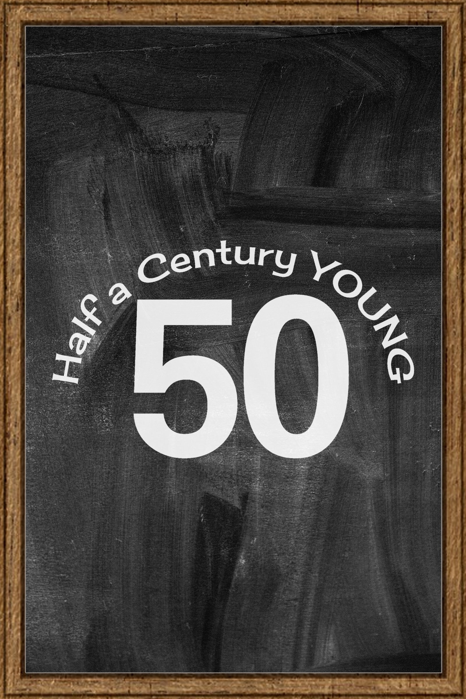 Half a century young 50 fifty funny birthday getting older Tin Sign ...