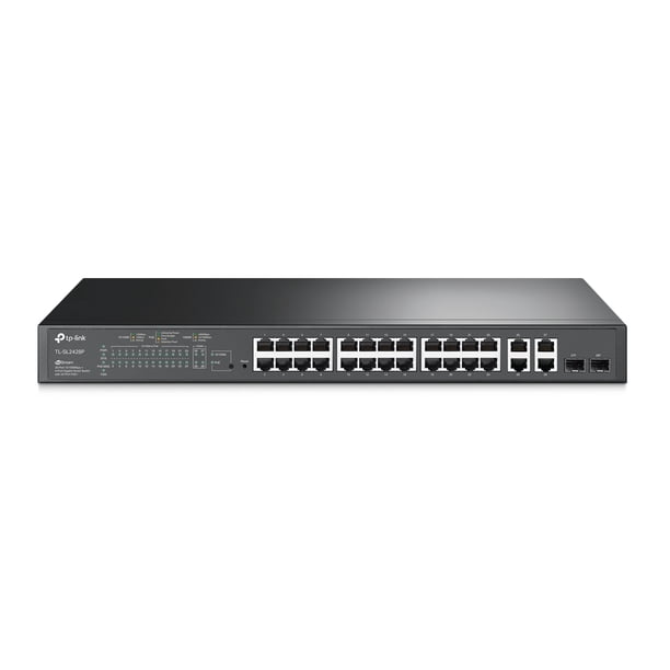 TP-Link Smart PoE Switch T1500-28PCT - Switch - 24 x 10/100 (PoE) + 2 x ...