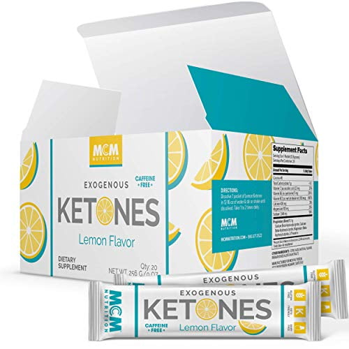 MCM Nutrition Caffeine Free Lemon Exogenous Ketones Powder Supplement ...