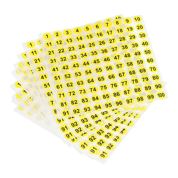 Number Stickers 1 10