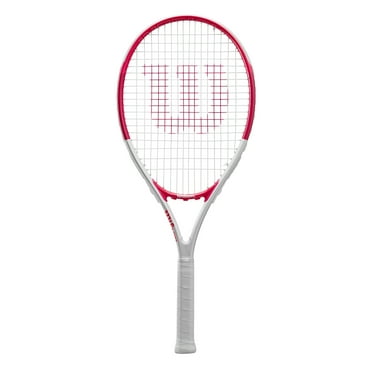 Wilson Federer Adult Tennis Racket, Red & White - Walmart.com
