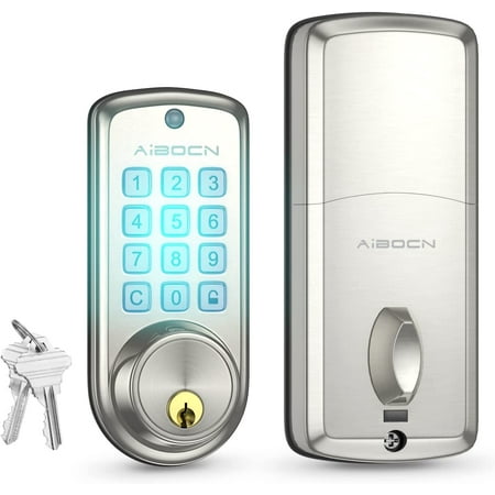 DDER Smart Lock Deadbolt Push Button Keypad Door Lock-Keyless Entry ...