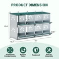 8 Compartment Chicken Nesting Boxes,For Laying Eggs, Metal Poultry Nest ...
