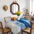 Abstract Blue Gradients Ocean Waves Table Cloth 54x54in, Waterproof ...