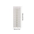 Amketima Double Layer Floral Draw Back Curtain with Rod Pocket,Lace ...