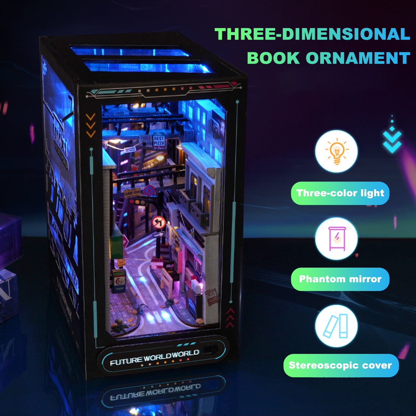 Click here for Unbranded Diy Book Nook Kit With Light Cyberpunk 3... prices