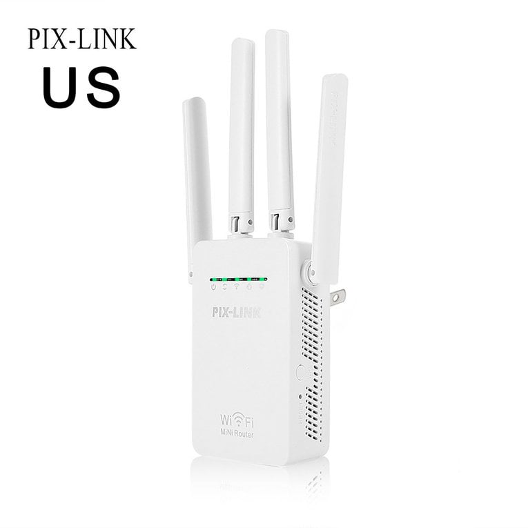 Wifi Repeater 300M 4 Antennas Signal Amplifier Wifi Range Extender ...