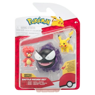 Pokemon Battle Figure 3 Pack - Features 2 inch Pikachu and Perrserker and 3 inch Hawlucha ...