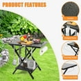 Feasto 24" x 30" Large Portable Folding Grill Stand Table - Walmart.com