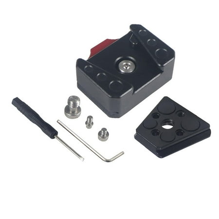 Quick Release Clamp Plate Camera Mount Adapter Clamp for DSLR Digital ...