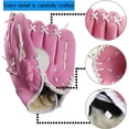 Baseball Glove,Baseball Softball Mitt with Ball for Youth Adults ...