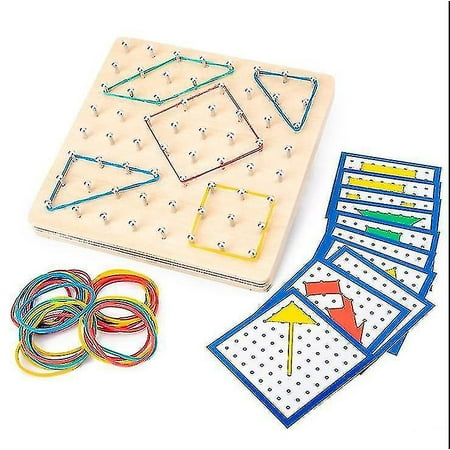 Wooden Geo Board Mathematical Manipulative Array Block With Pattern ...